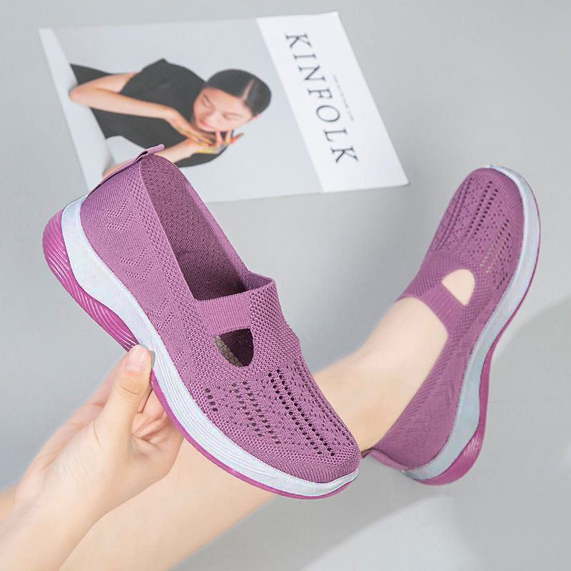 🔥Summer Sale 50% OFF👟Women's Woven Orthopedic Breathable Soft Sole Sho ...